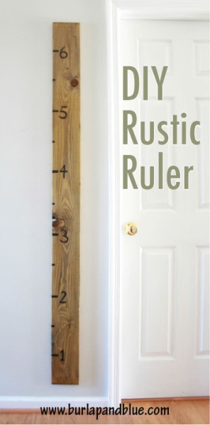 diy rustic wooden ruler {tutorial}