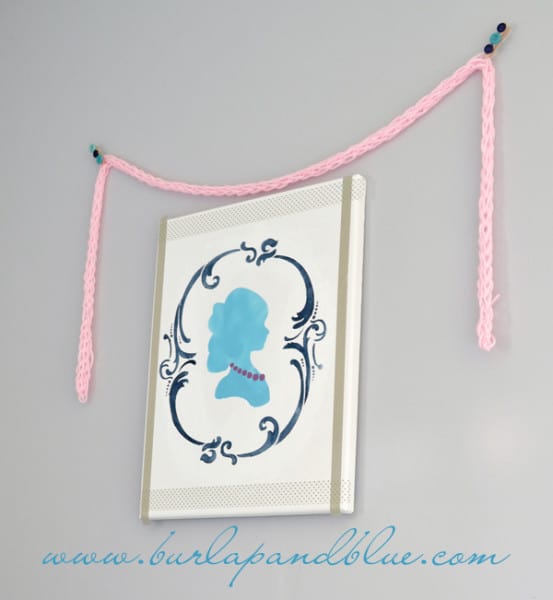 cameo silhouette stencil by royal design studio