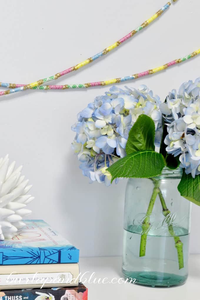 DIY Paper Straw Garland