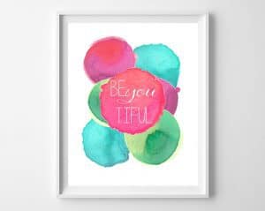 Watercolor Printable for Girls