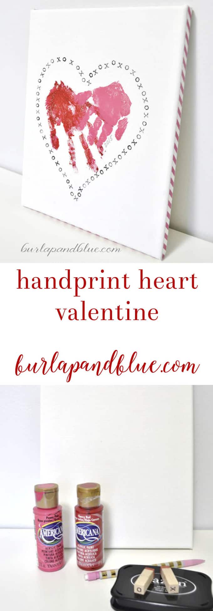 DIY Handprint Heart Valentine
