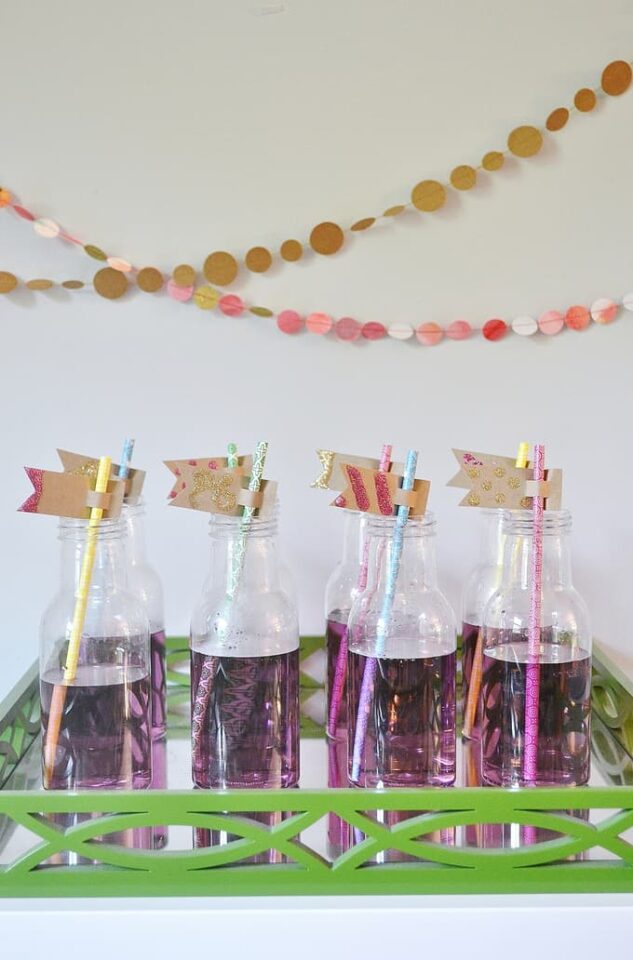 Paper Straw Flags