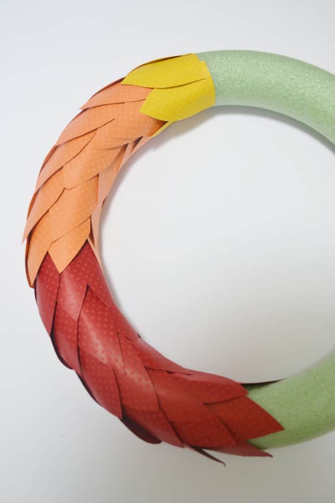 Fall Paper Wreath