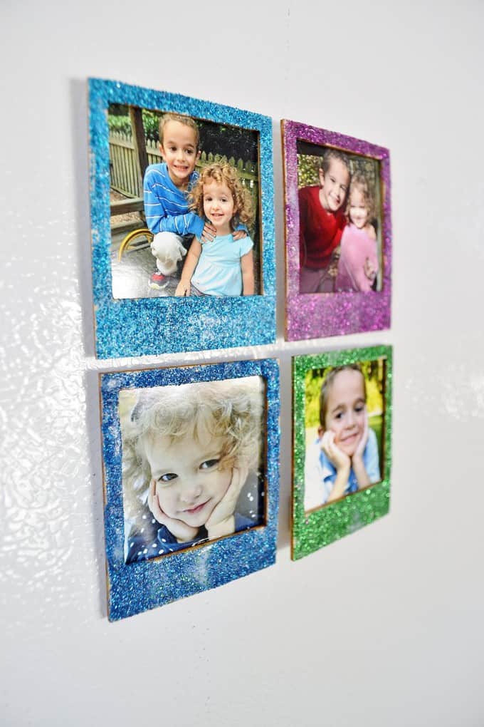 Mod Podged Polaroid Frames