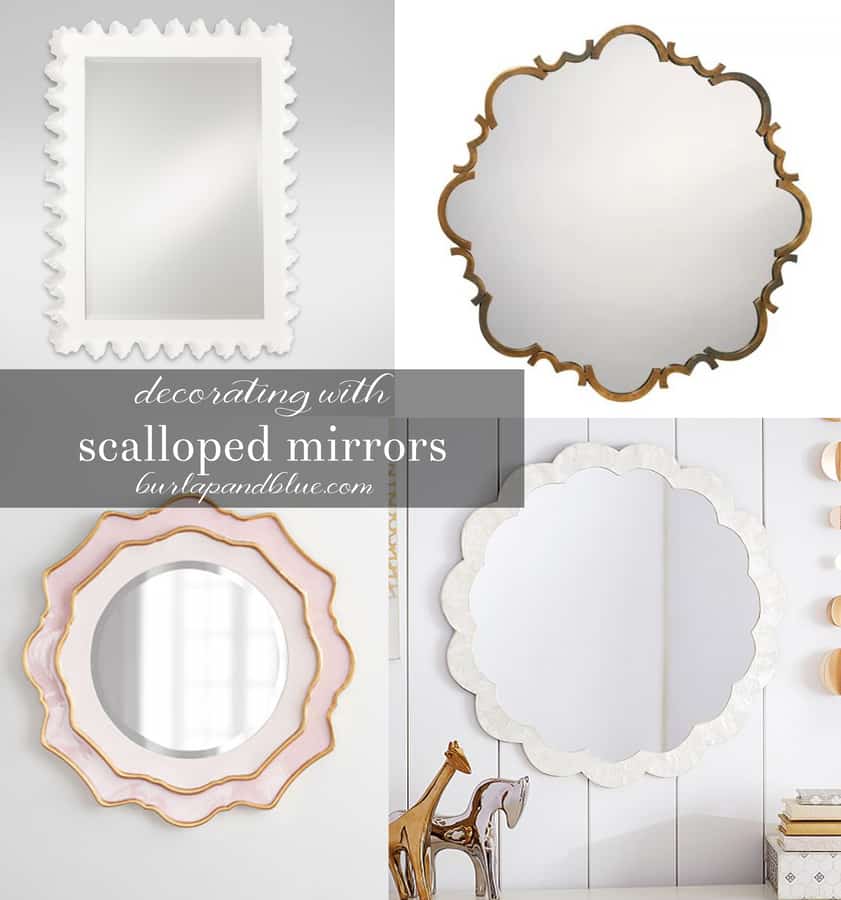 Scalloped Mirrors