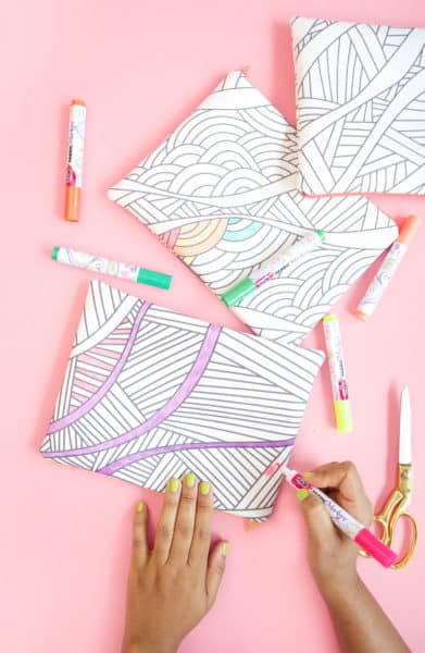 Crafting With Your Adult Coloring Book Pages
