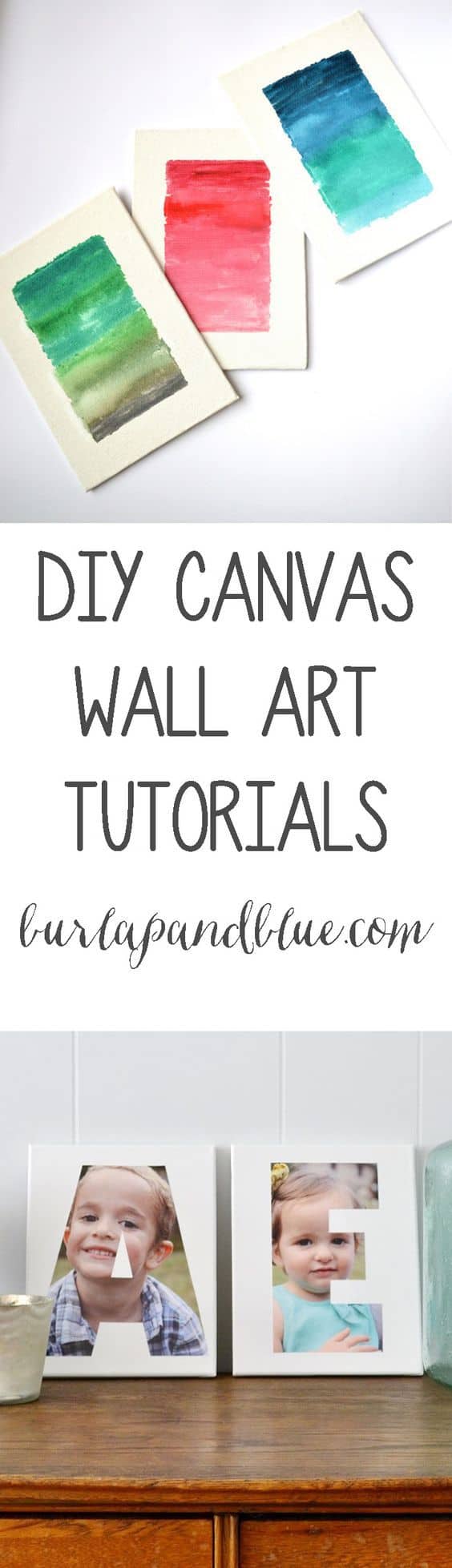 DIY Canvas Wall Art Tutorials