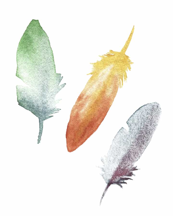 Printable Feather Art