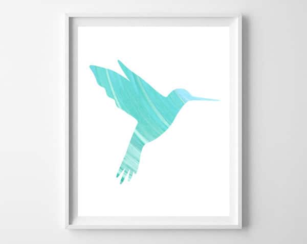 hummingbird art {3 free printable designs}