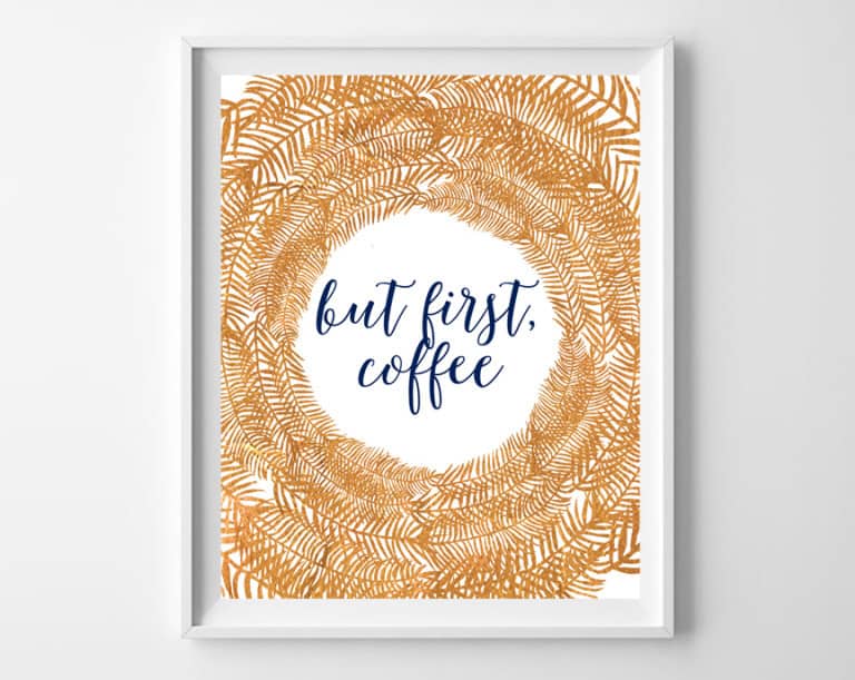 well-crafted coffee made simple {plus free printable coffee art}