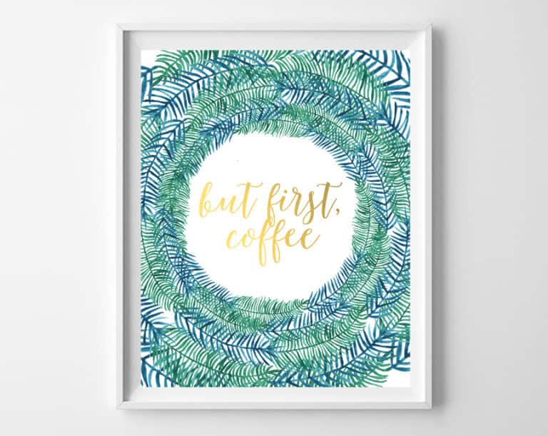 well-crafted coffee made simple {plus free printable coffee art}