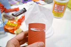 Halloween Crafts {Make a Toilet Paper Roll Candy Holder}