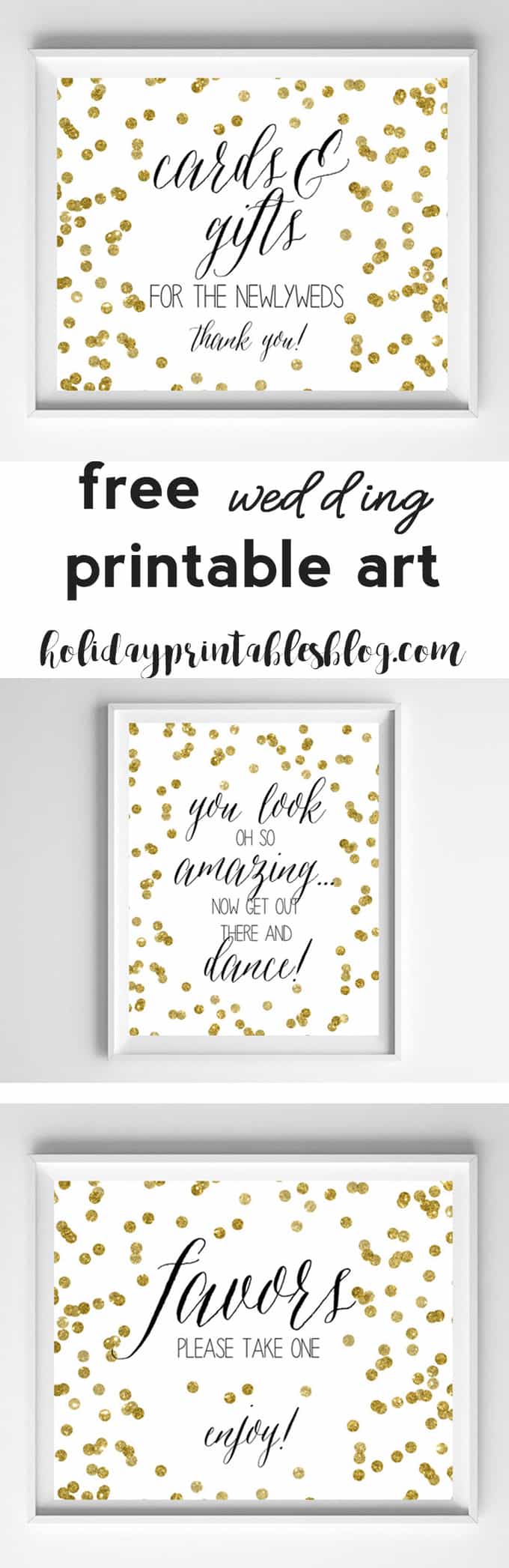 Free Wedding Printable Signs