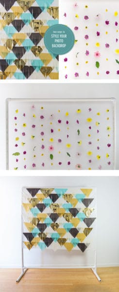 Party Backdrops {How to Make Two DIY Photo Backdrops}
