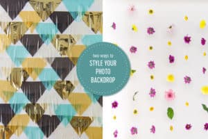 Party Backdrops {How to Make Two DIY Photo Backdrops}