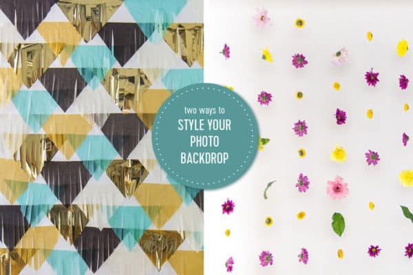 Party Backdrops {How to Make Two DIY Photo Backdrops}
