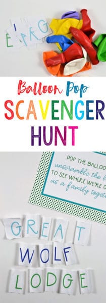 Balloon Pop Scavenger Hunt {An Easy Way to Surprise Your Kids!}