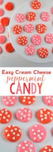 Cream Cheese Mints {An Easy Valentine's Day Candy Idea}