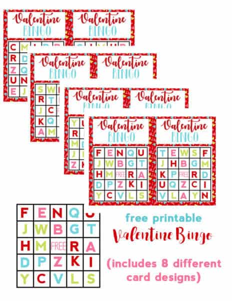 Valentine's Activities for Preschoolers {Alphabet Bingo Free Printable}