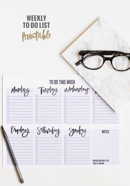 Free Printables to Help You Organize Every Aspect of Your Life