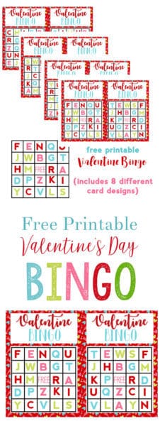 Valentine's Activities for Preschoolers {Alphabet Bingo Free Printable}