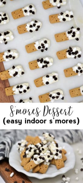 S'mores Dessert {Easy Indoor S'mores}