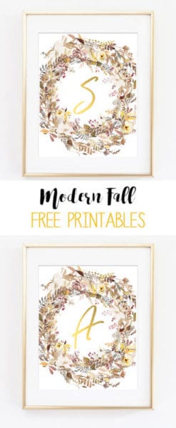 Fall Wreaths Free Printable Wall Art