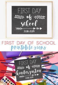 First Day of School Printables {2018-2019}