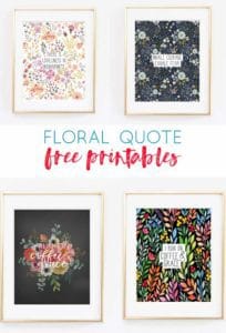 Floral Quote Printables {Free Wall Art Decor}