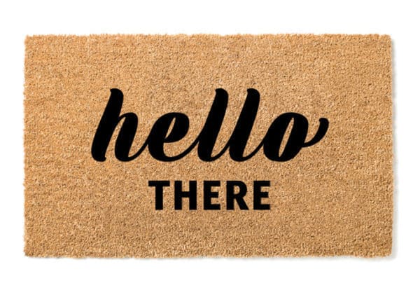 DIY Front Door Mat Ideas...With Stencils!