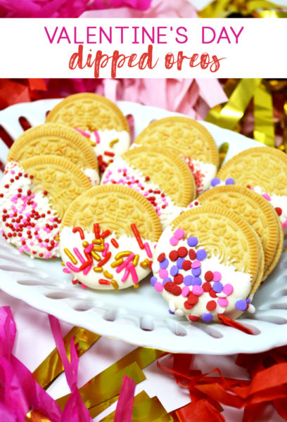 Dipped Oreos Valentine's Day Treat Idea