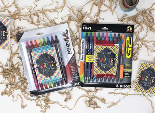 Free Back to School Printable Tags with Pilot Pen