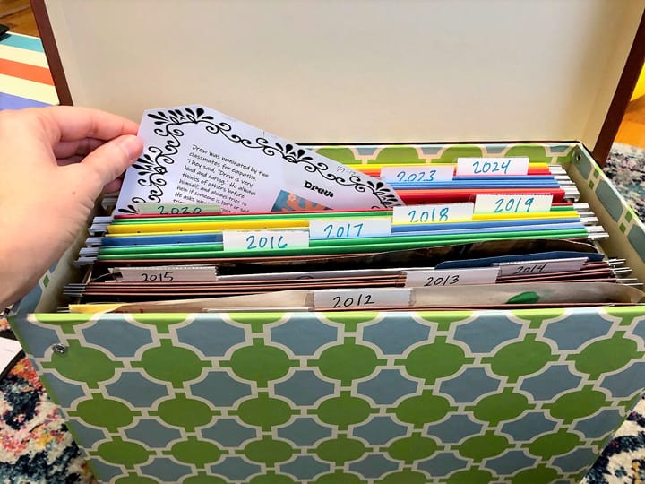 How to Organize Kids Artwork and School Papers