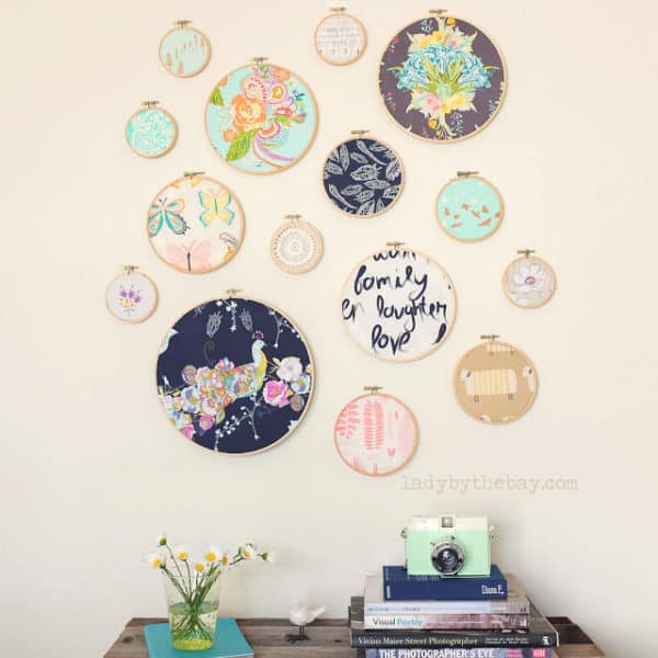 26 embroidery hoop crafts and tutorials