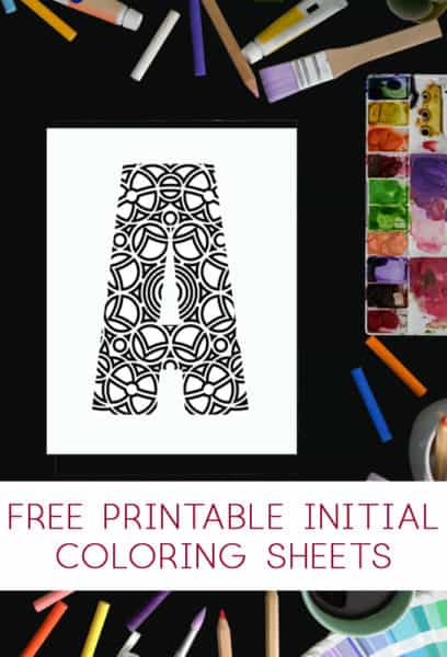 Printable Letter Coloring Sheets {White Background!}