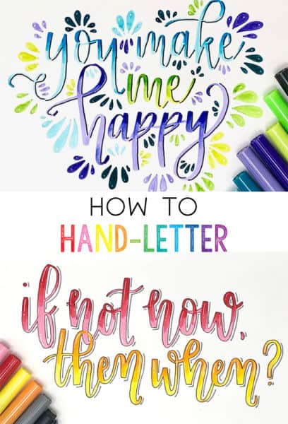 How to: Hand Lettering {Brush Lettering Supplies and Instructions}