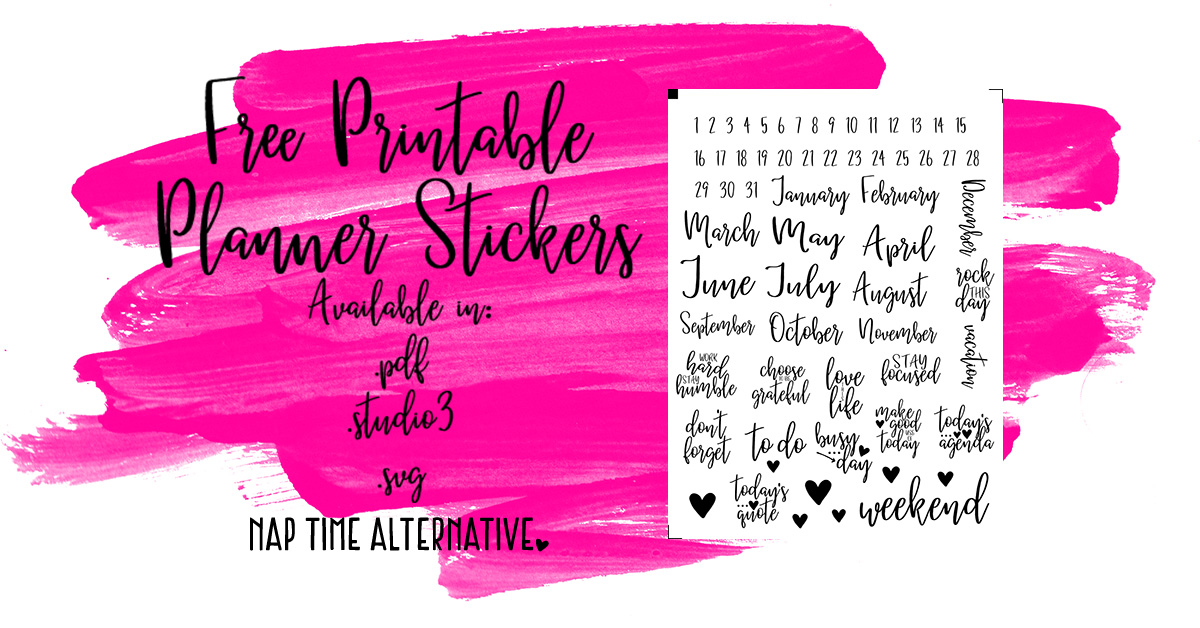 Printable Stickers for Free