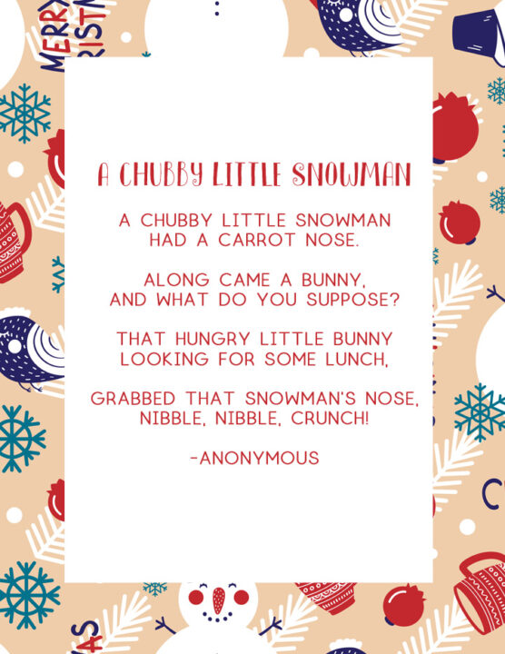 Christmas Poems for Kids {And Free Printable Christmas Poems!}