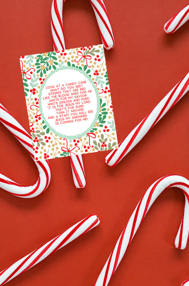 Candy Cane Poem {Free Printable Candy Cane Poems}