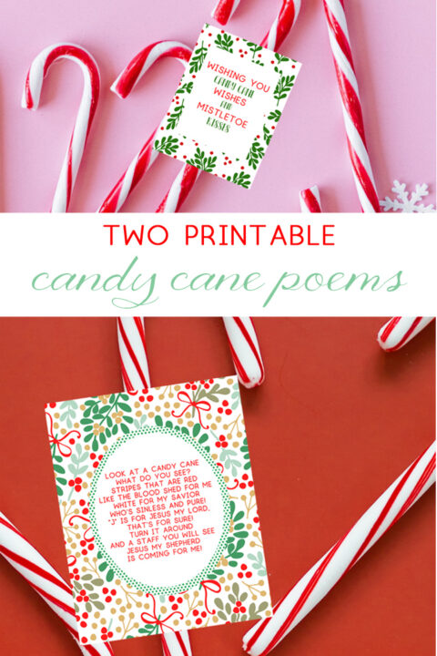 Candy Cane Poem {Free Printable Candy Cane Poems}