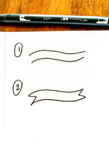 How to Draw a Banner {Sharing Step by Step Instructions for Four Banners}