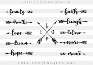 Free Arrow SVG {Arrow SVG Files for your Cricut and Silhouette Projects}