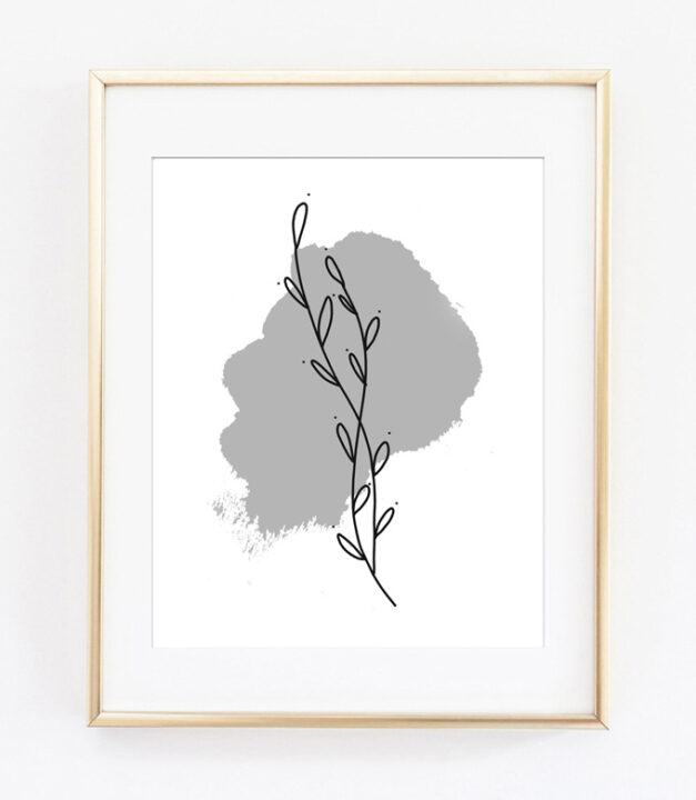 Free Botanical Printables {Modern Botanical Line Drawings Printable Art}