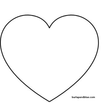 Heart Template and Outlines (Free Templates for Sewing and Crafts)