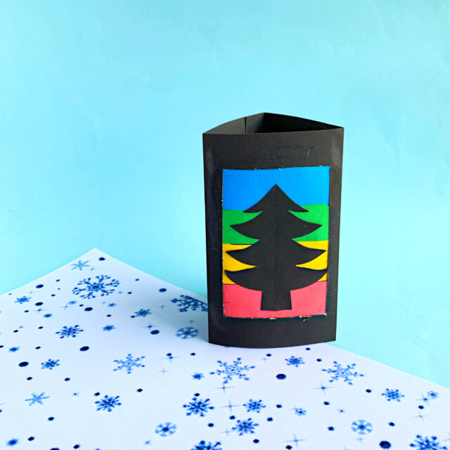 Christmas Tree Kids Craft -Make a Christmas Luminary