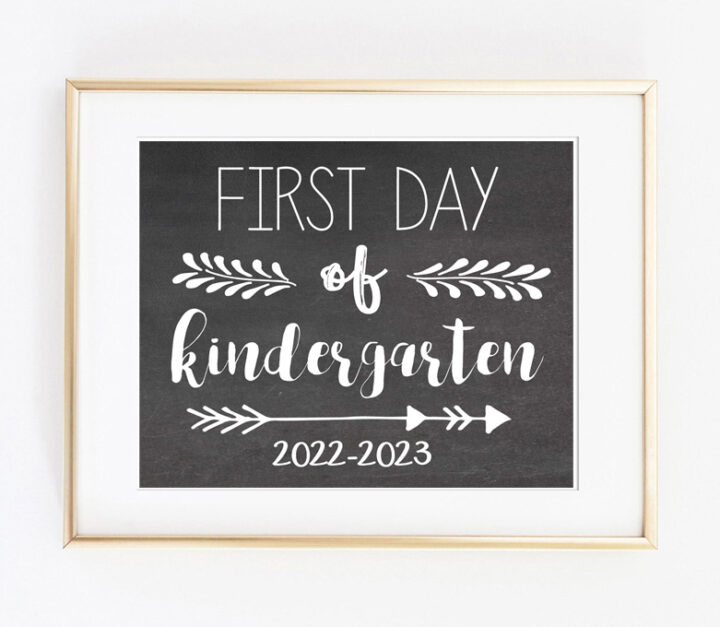 First Day of School Printable Signs 2022-2023