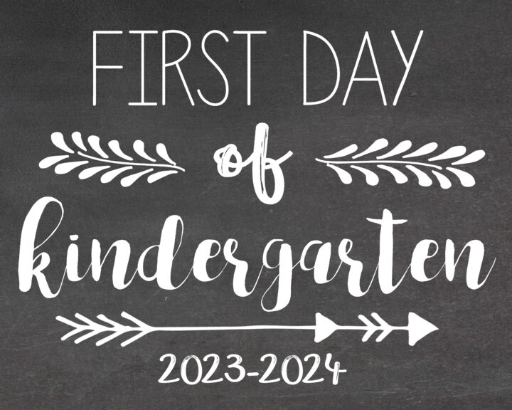Free First Day of School Printable Signs 2023