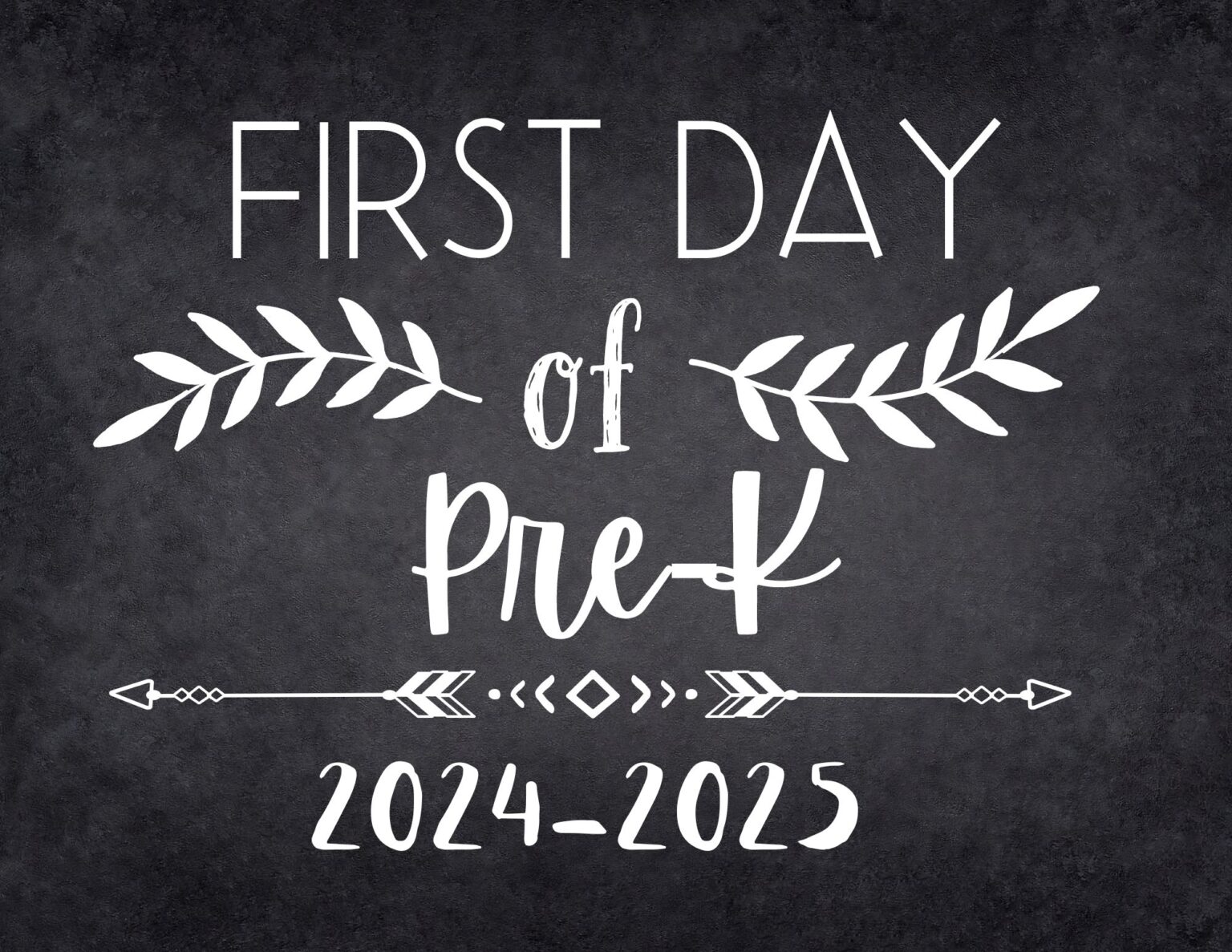 Free First Day of School Printable Signs 2024
