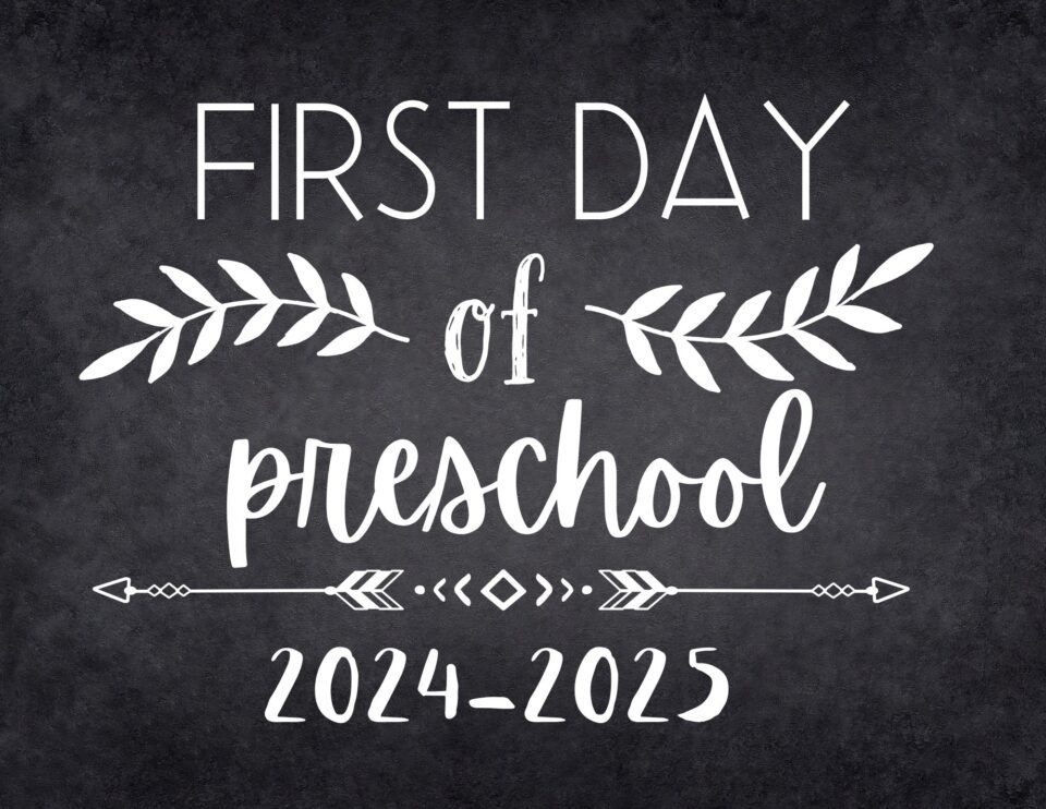 Free First Day of School Printable Signs 2024