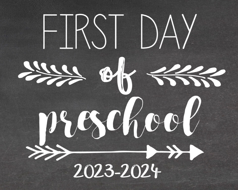 Free First Day of School Printable Signs 2023